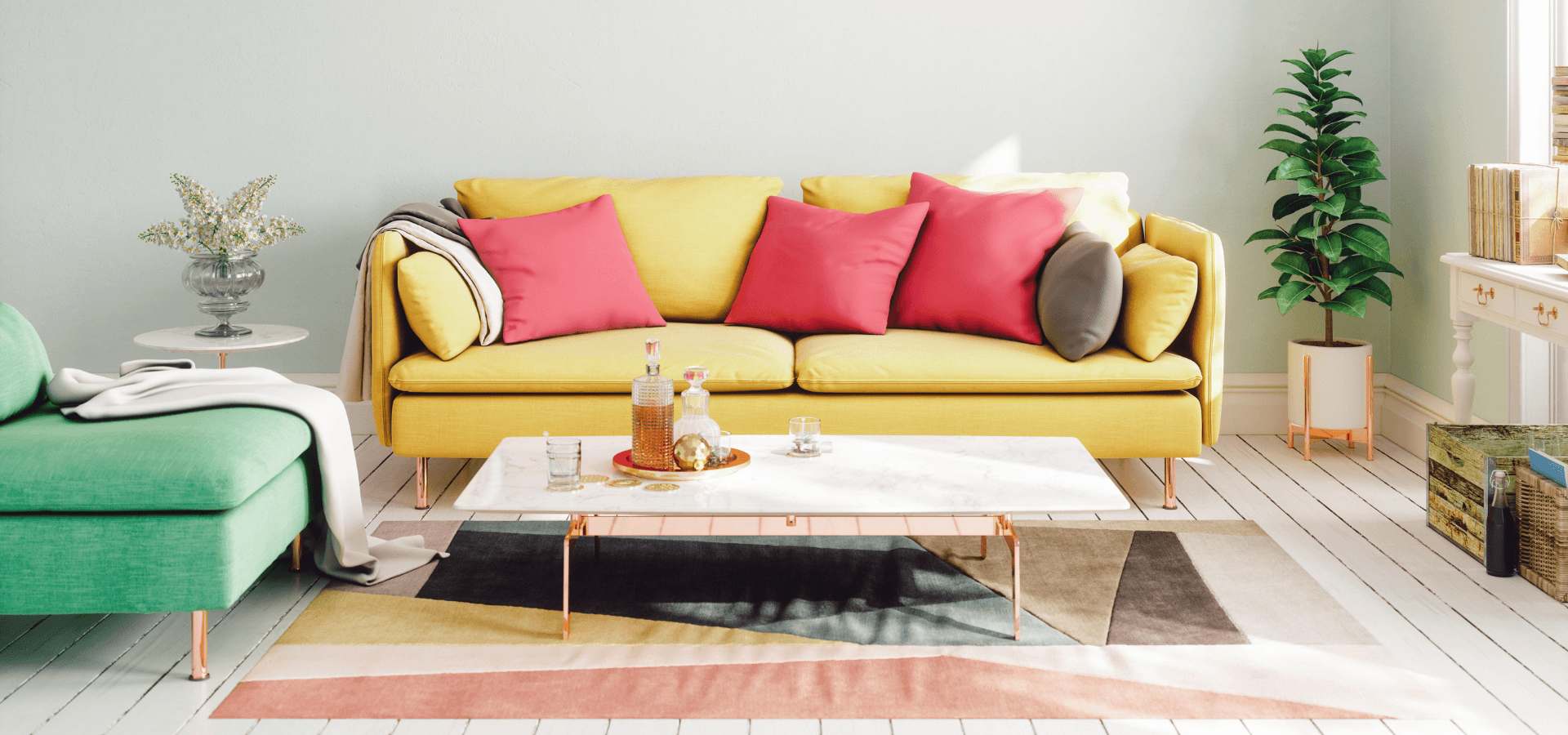 Sofa Colour Combinations That Transform Your Living Room - wudbell